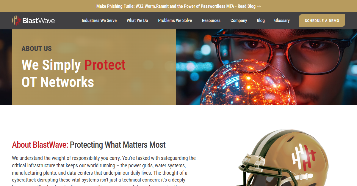 About Us: BlastWave | OT Cybersecurity Simplified